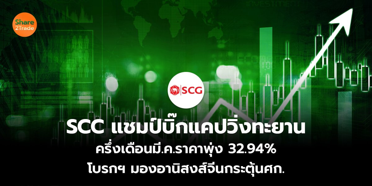 SCC แชมป์บิ๊กแคปวิ่งทะยาน ครึ่งเดือนมี.ค.ราคาพุ่ง 32.94% โบรกฯ มองอานิสงส์จีนกระตุ้นศก. ...
